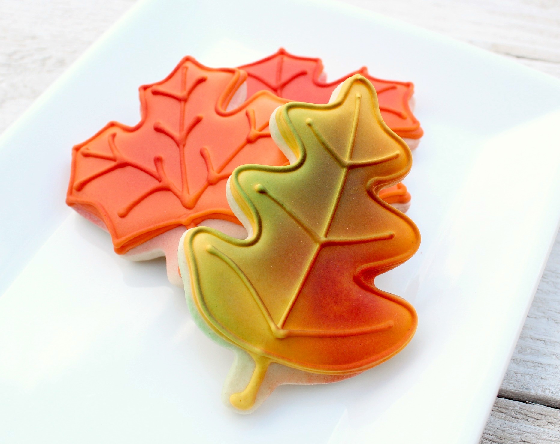 Easy Autumn Leaves Cookies - The Sweet Adventures of Sugar Belle