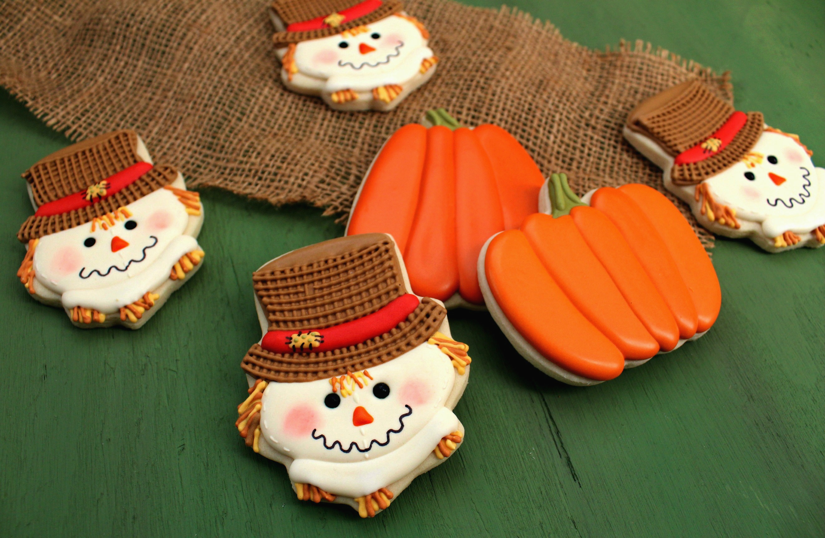 Cute Little Scarecrow Cookies - The Sweet Adventures of Sugar Belle