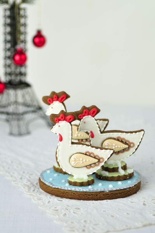 The Twelve Days of Christmas Cookie Project, Three French Hens - The ...