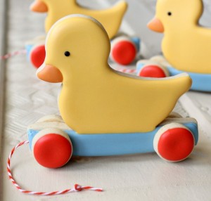 Vintage Duck Toy Cookies - The Sweet Adventures of Sugar Belle