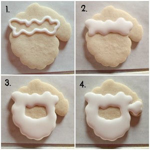 Decorated Santa Cookies - The Sweet Adventures of Sugar Belle