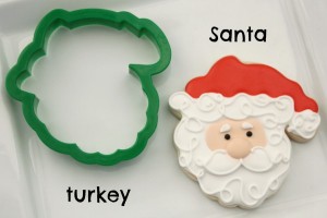 Decorated Santa Cookies - The Sweet Adventures of Sugar Belle