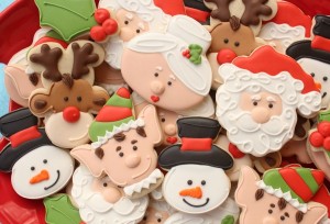 Decorated Santa Cookies - The Sweet Adventures of Sugar Belle
