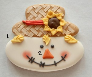 Scarecrow Cookies - The Sweet Adventures of Sugar Belle