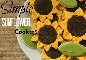 Decorated Sunflower Cookies - The Sweet Adventures of Sugar Belle