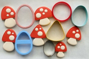 Toadstool Cookies from Simple Cutters - The Sweet Adventures of Sugar Belle