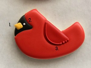 Decorated Cardinal Cookies - The Sweet Adventures of Sugar Belle