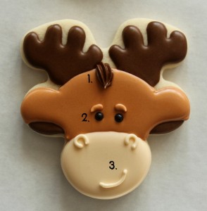 Decorated Moose Cookies - The Sweet Adventures of Sugar Belle
