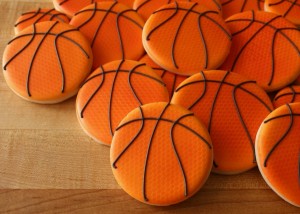 Decorated Basketball Cookies - The Sweet Adventures of Sugar Belle